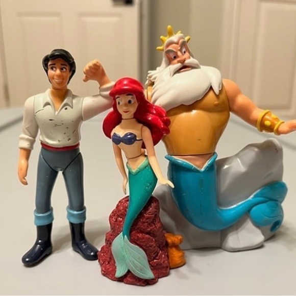 Disney | Toys | Disney Little Mermaid Action Figure Toy Lot | Poshmark
